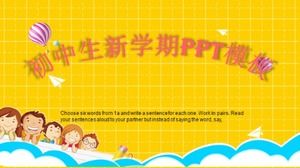 Junior high school students new semester ppt template PowerPoint ...