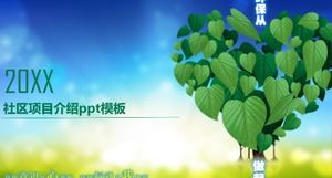 Community project introduction ppt template PowerPoint Templates Free ...