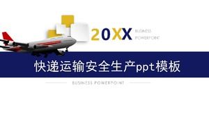 Express transportation safety production ppt template PowerPoint ...