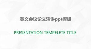 English conference paper presentation ppt template PowerPoint Templates ...