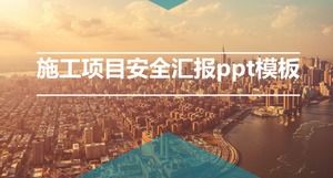 Construction project safety report ppt template PowerPoint Templates ...