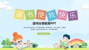 Reading sharing activity ppt template PowerPoint Templates Free Download