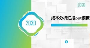 Cost analysis report ppt template PowerPoint Templates Free Download