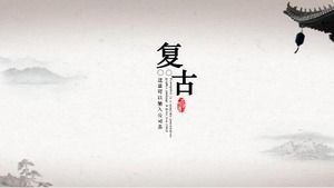 Elegant retro classical ppt template PowerPoint Templates Free Download