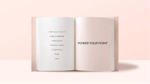 Creative book paper text PPT template PowerPoint Templates Free Download