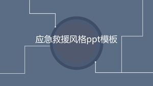Emergency rescue style ppt template PowerPoint Templates Free Download