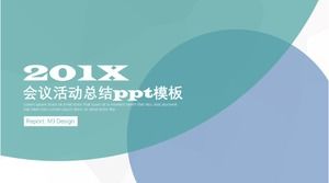 Conference activity summary ppt template PowerPoint Templates Free Download