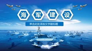 template ppt tema angkatan laut PowerPoint Template Free Download