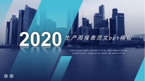 Production weekly report template ppt template PowerPoint Templates ...