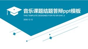 Music subject conclusion and defense ppt template PowerPoint Templates ...