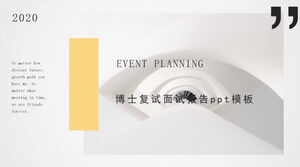 PhD reexamination interview report ppt template PowerPoint Templates ...