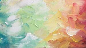 Color oil painting graffiti PPT background picture PowerPoint Templates ...