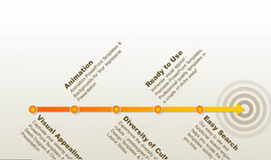 Yellow step arrow to reach the goal PPT chart PowerPoint Templates Free ...