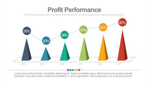 Color with line data PPT column chart template PowerPoint Templates ...