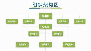 Fresh green business organization structure PPT chart collection ...