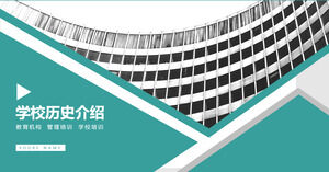 Flat education school introduction ppt template PowerPoint Templates ...