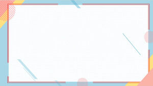 Fashion color border PPT background PowerPoint Templates Free Download