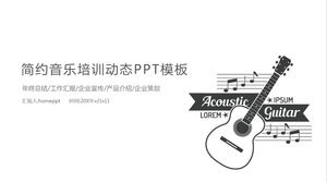 Simple music training dynamic PPT template PowerPoint Templates Free ...