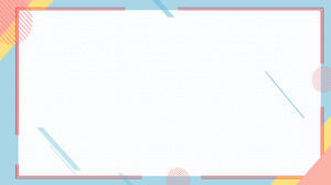 Fashion color border PPT background PowerPoint Templates Free Download