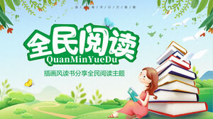 National reading PPT PowerPoint Templates Free Download