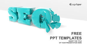3D SEO Symbol PowerPoint Templates PowerPoint Templates Free Download