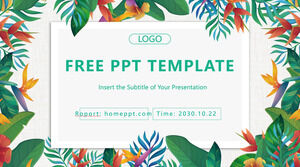 Colored leaves PowerPoint templates PowerPoint Templates Free Download