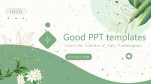 Fresh Plants and Flowers PowerPoint Templates PowerPoint Templates Free ...