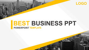 Orange-yellow Business PowerPoint Template PowerPoint Templates Free ...