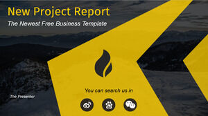 New Project Report PowerPoint Templates PowerPoint Templates Free Download