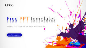 Colored Ink Business PowerPoint Templates PowerPoint Templates Free ...