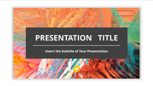 Color oil painting style PowerPoint Templates PowerPoint Templates Free ...