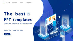 Blue Technology Business PowerPoint Templates PowerPoint Templates Free ...