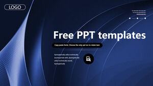 Blue smooth curve business PowerPoint Templates PowerPoint Templates ...