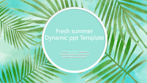 Fresh summer Dynamic PowerPoint Template PowerPoint Templates Free Download