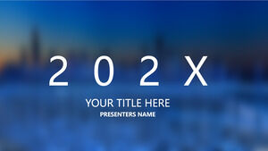Blue minimalist PowerPoint Templates PowerPoint Templates Free Download