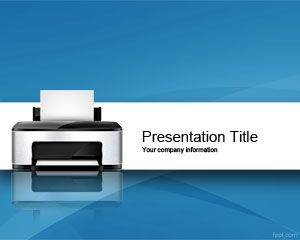 Printer PowerPoint Template PowerPoint Templates Free Download
