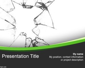 Broken Glass plantilla de PowerPoint PowerPoint Templates Descarga gratuita