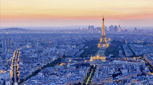 4 modern city background PPT background picture PowerPoint Templates ...