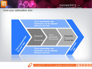 A set of progressive relationships for PPT chart templates to download ...