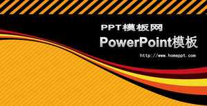 Black and orange with the art design PowerPoint template PowerPoint ...