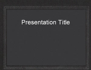 Black Picture Frame PowerPoint Templates Free Download