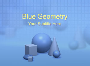 Blue Geometry PowerPoint Templates Free Download