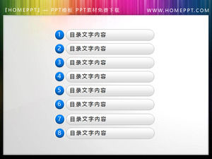 Blue practical PowerPoint directory template download PowerPoint ...