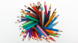 Color pencil PPT background picture collection (1) PowerPoint Templates ...