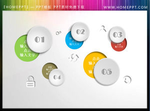 Creative cutout style slide directory template download PowerPoint ...