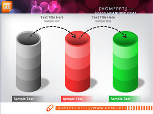 Five barrels of progressive relationship PPT chart PowerPoint Templates ...