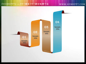 Folding Ribbon PowerPoint Directory Template Free Download PowerPoint ...