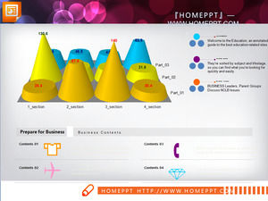 Foreign 3D Stereo Histogram Taper Chart PPT Chart Download PowerPoint ...