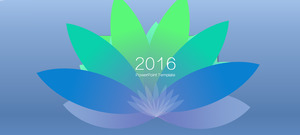 Fresh and beautiful green slide template PowerPoint Templates Free Download