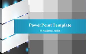 Gray square background corner corner slide template download PowerPoint ...